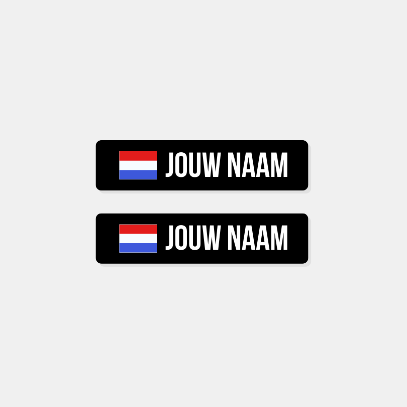 Name & Flagge Aufkleber Snowboard – socialsticker